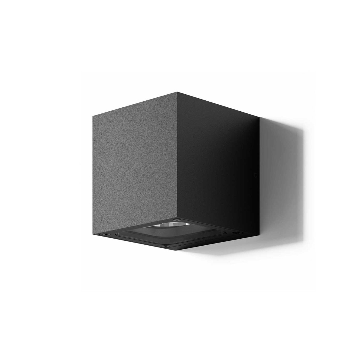 Alf IP65 Sort | Sort væglampe i stilrent, kvadratisk design