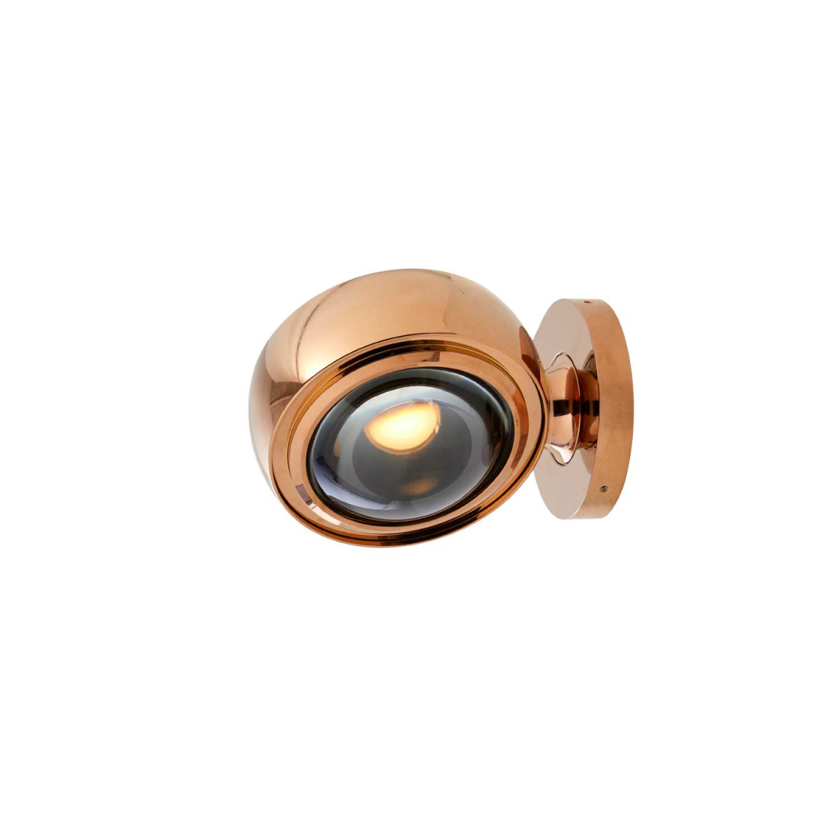 Create elegance with the Optic Rose Gold wall light
