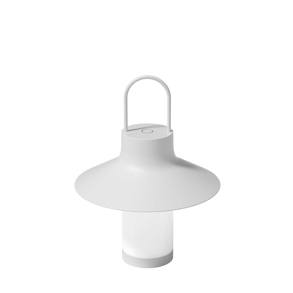 Shadow Large white battery operated table lamp - Lampefeber