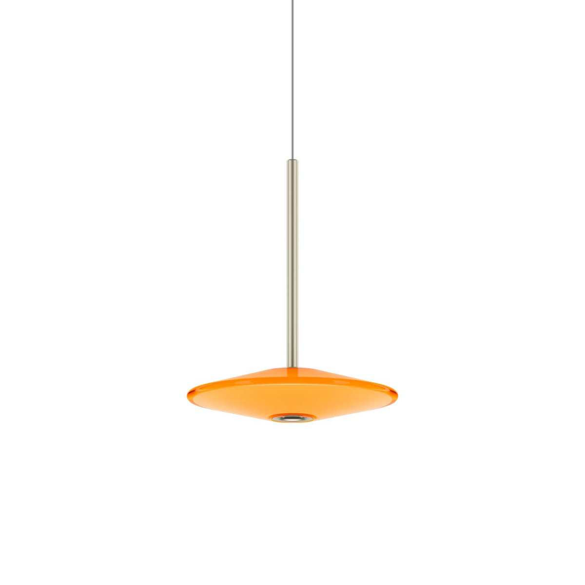 Solene SO pendel – orange glas & dæmpbar LED