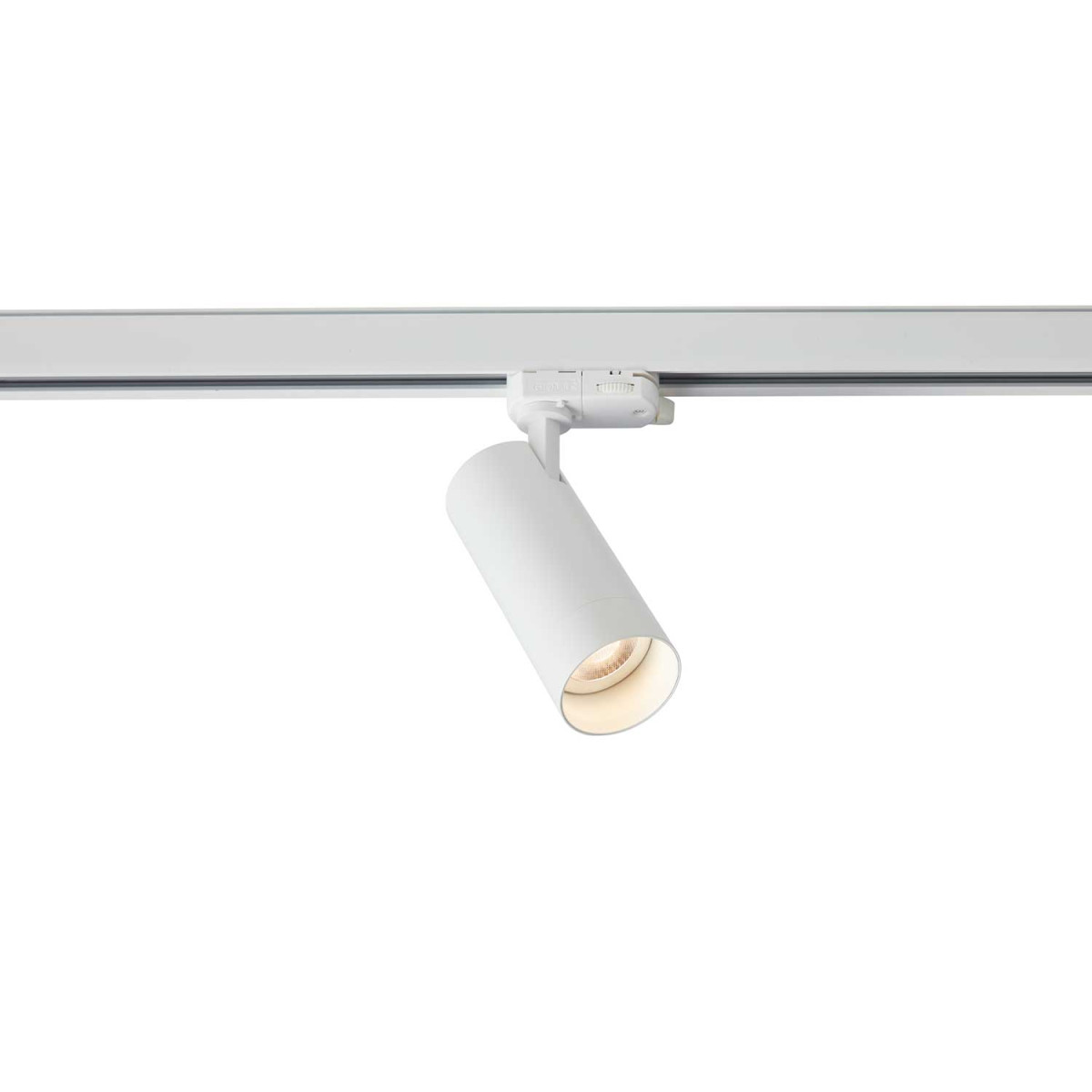 White Track Lighting On Beams